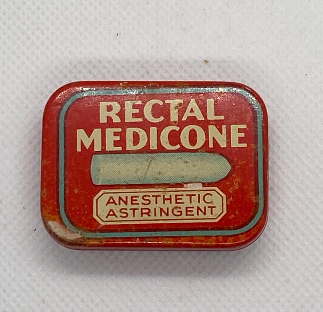 Vintage Rectal Medicone for Hemorrhoids Suppository Medical Medicine ...