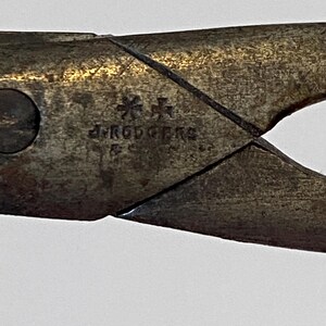 Antique 19th C Joseph Rodgers & Sons Sheffield England Sewing Scissors ...