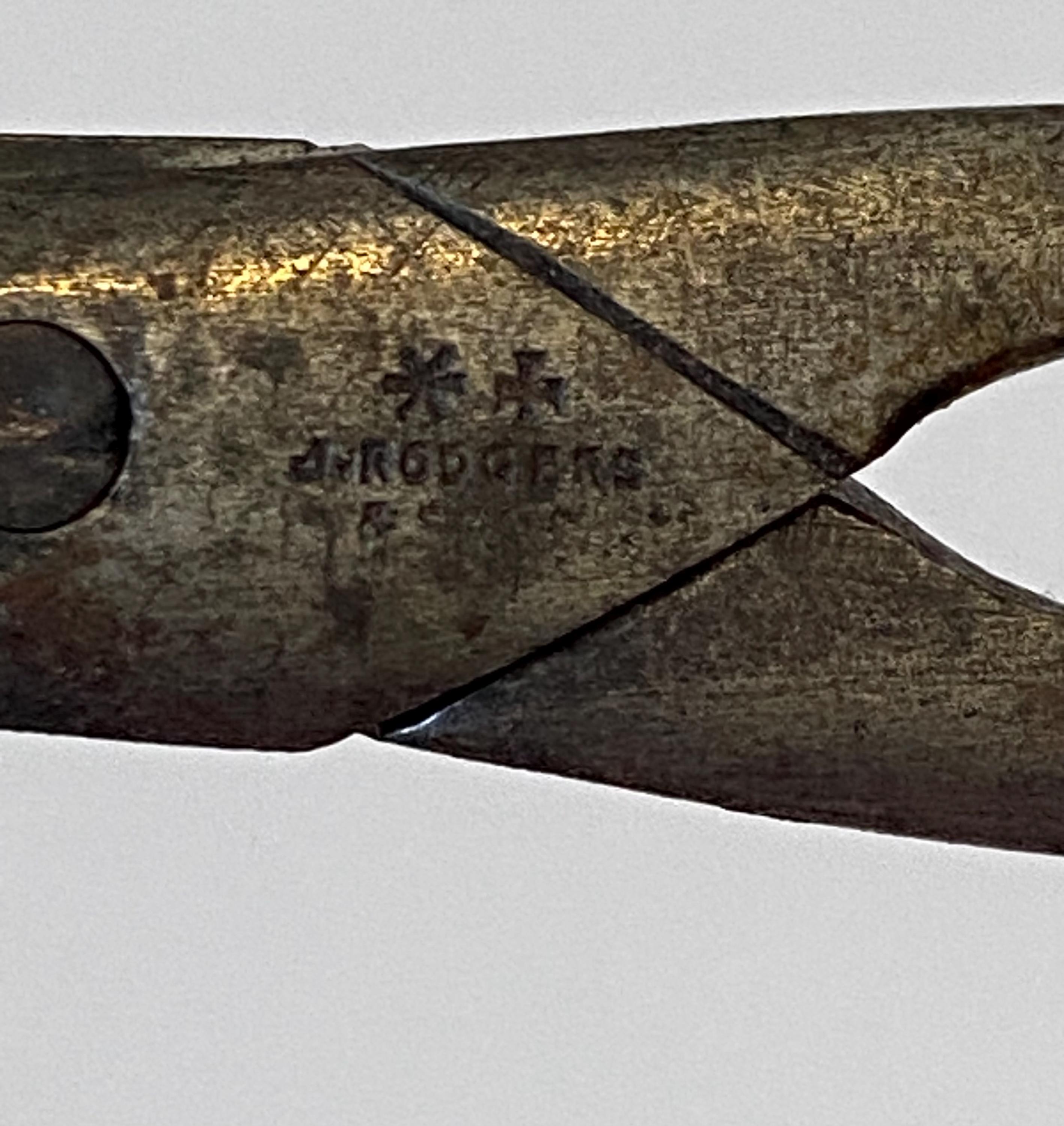 Antique 19th C Joseph Rodgers & Sons Sheffield England Sewing Scissors ...