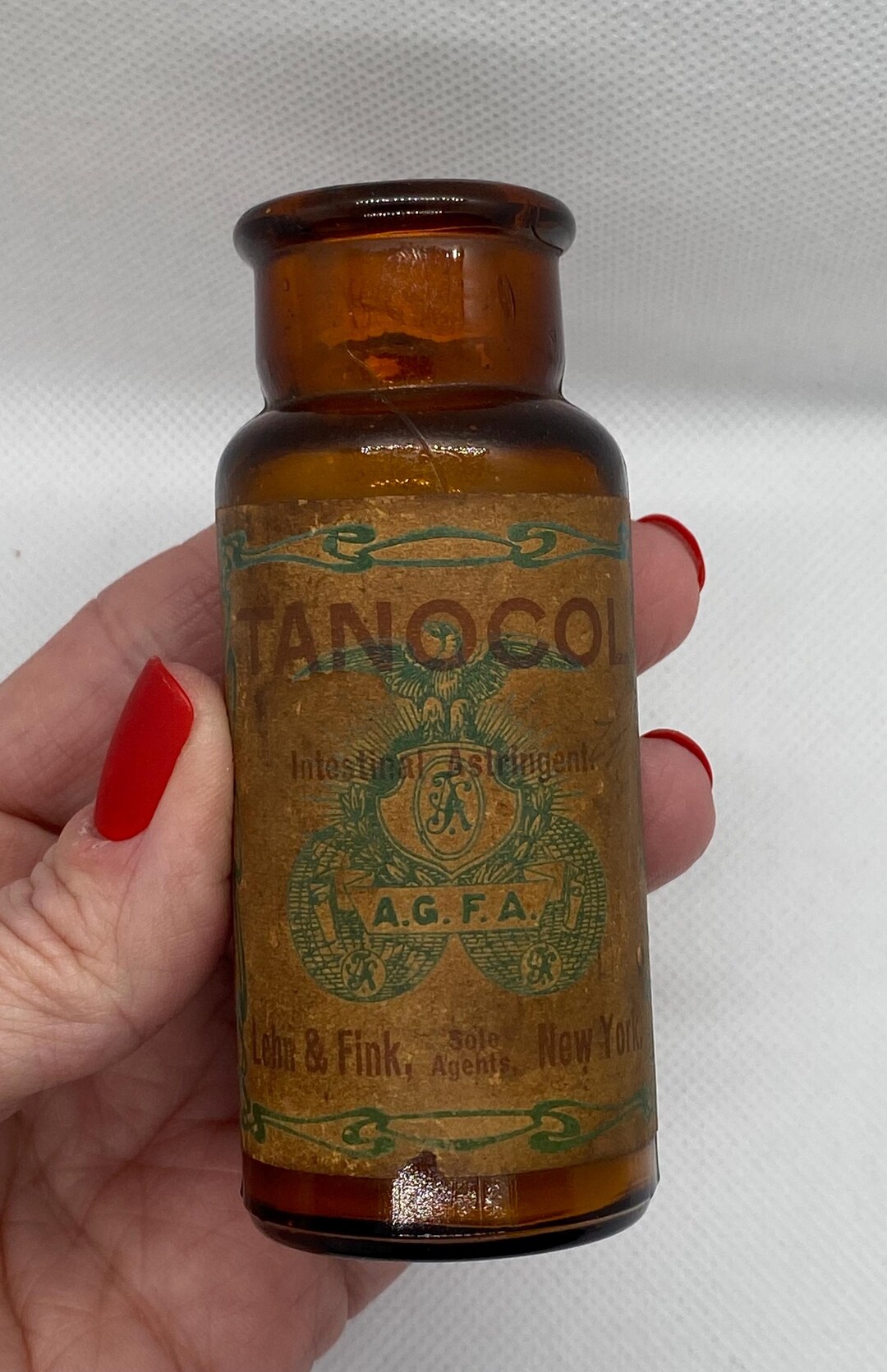 Vintage TANOCOL Intestinal Astringent Medical Medicine Apothecary ...