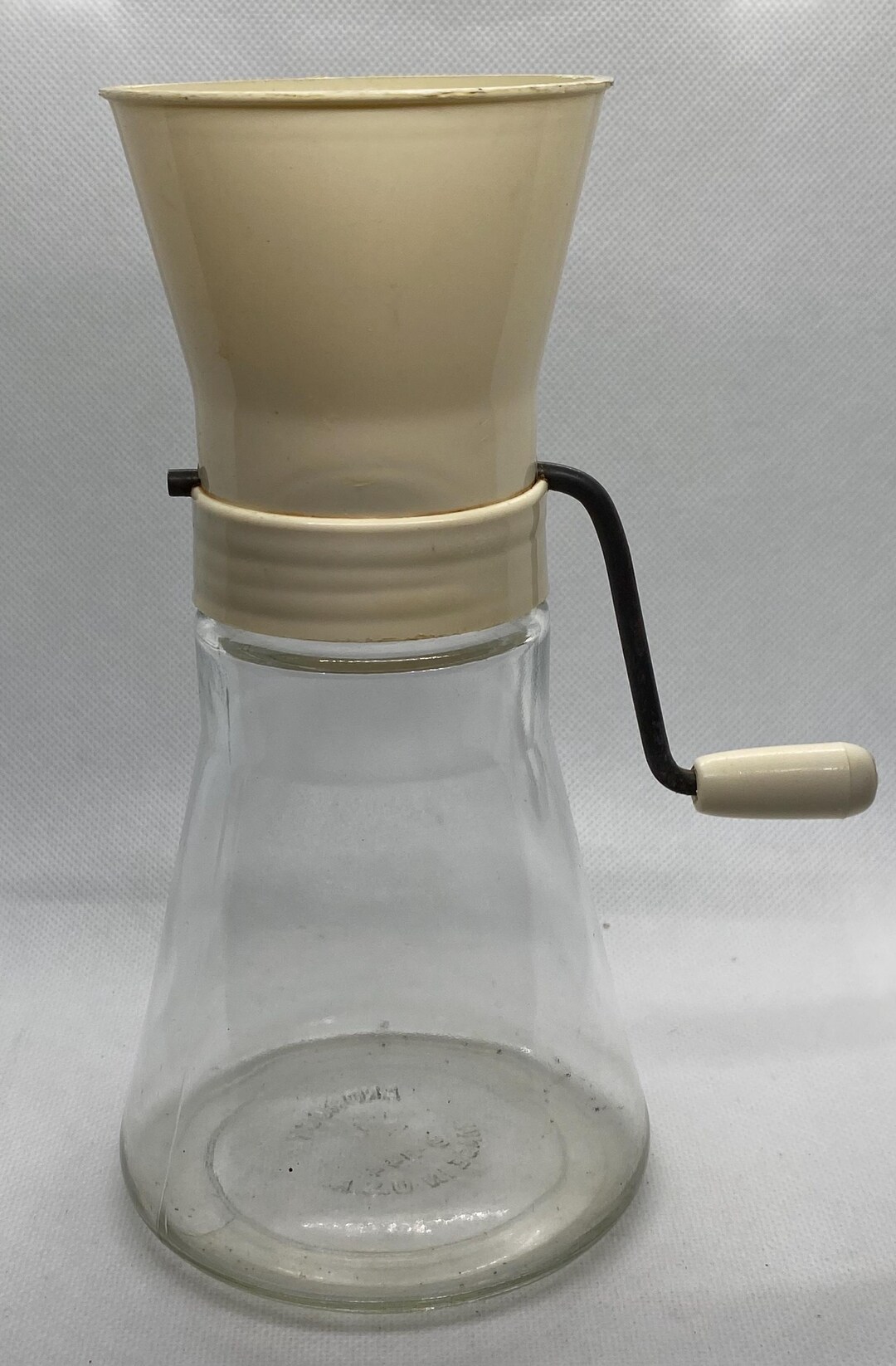 Vintage ANDROCK Glass Bottom Nut Chopper - Etsy
