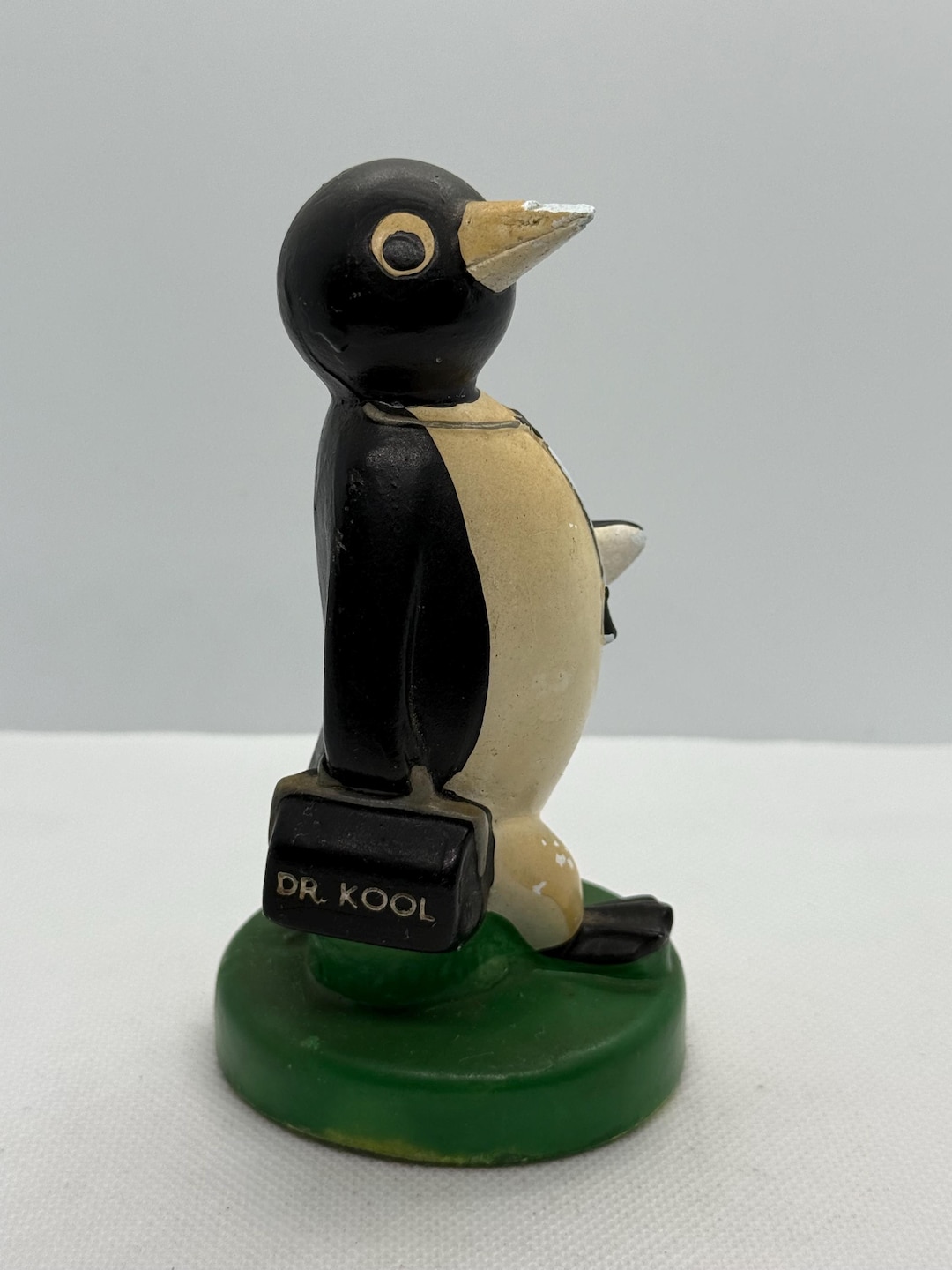 Vintage 1950s Dr. Kool Cigarette Advertising Penguin Chalkware Figurine ...