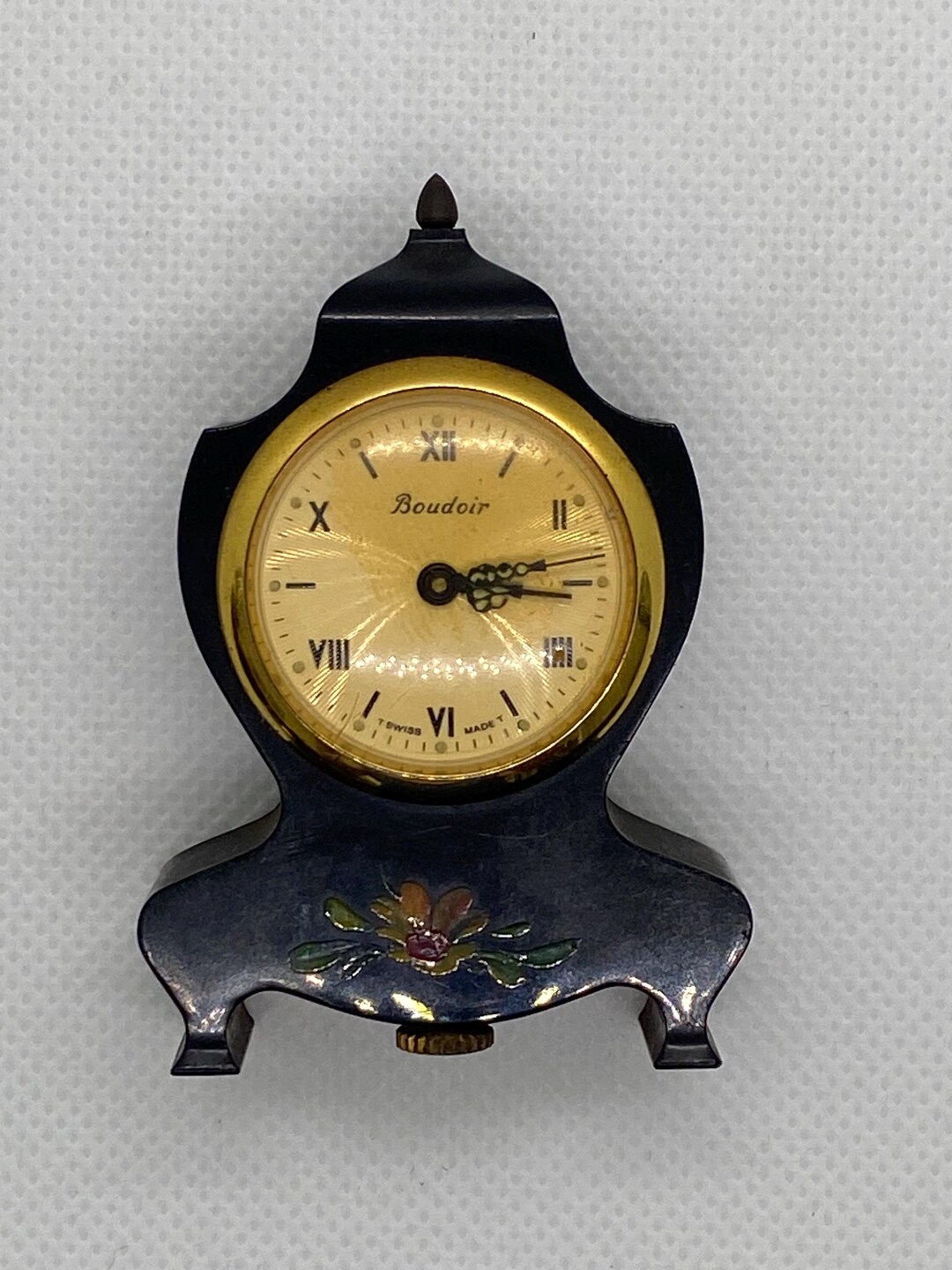 Vintage Miniature ELUXA Swiss Made Boudoir Mantle Clock - Etsy