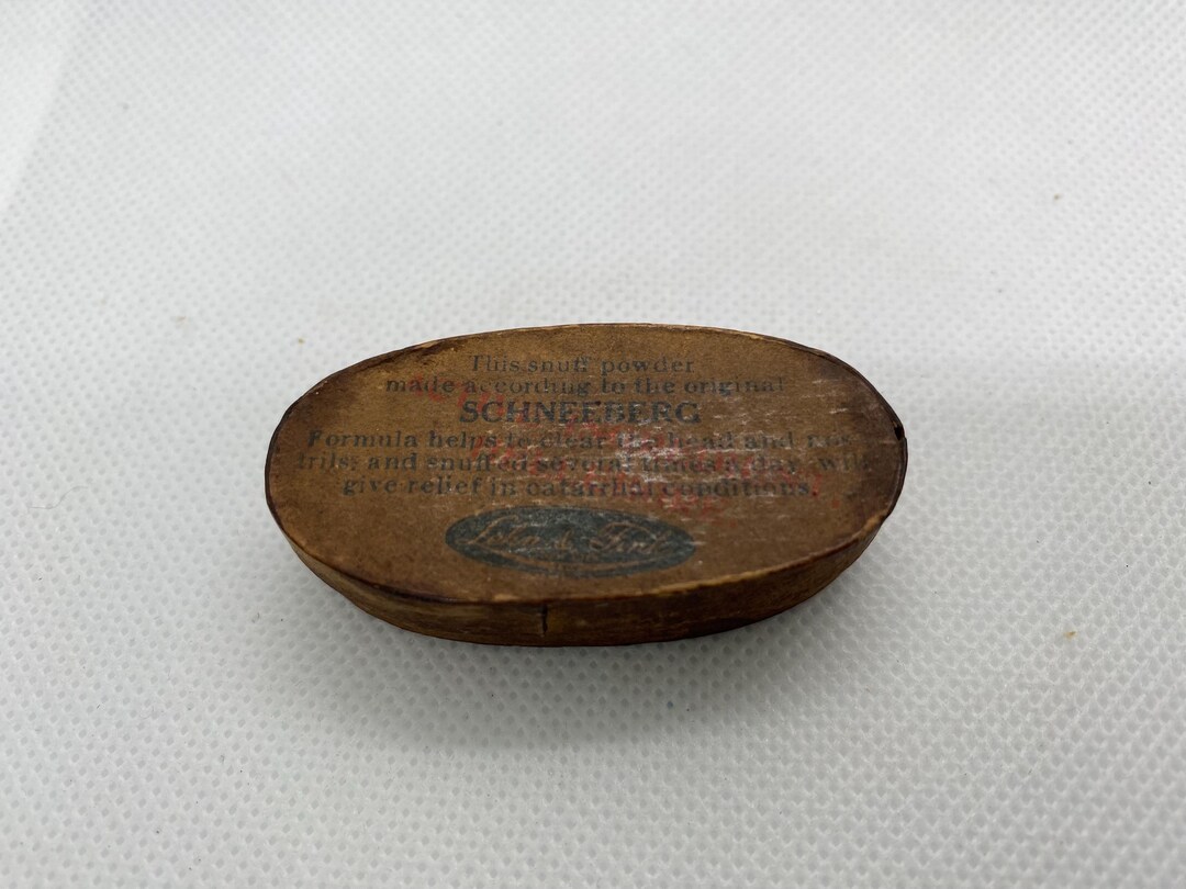 Early 1800s Antique SCHNEEBERG Small Wooden Snuff Box Medicine for ...