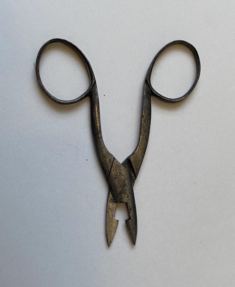 Antique 19th C Joseph Rodgers & Sons Sheffield England Sewing Scissors ...
