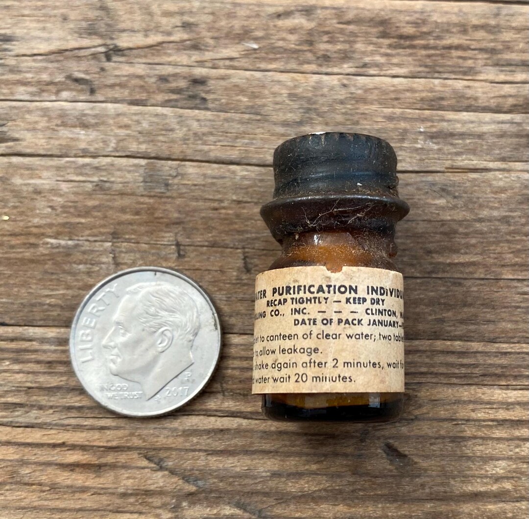 Early IODINE Water Purification Tablets Medical Apothecary Medicine ...