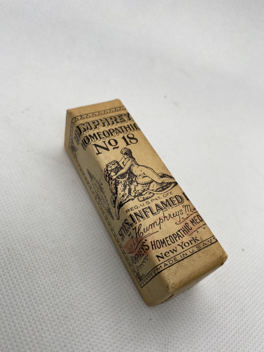 Vintage HUMPHREYS Homeopathic No. 18 STYES Inflamed Eyes Tablets ...