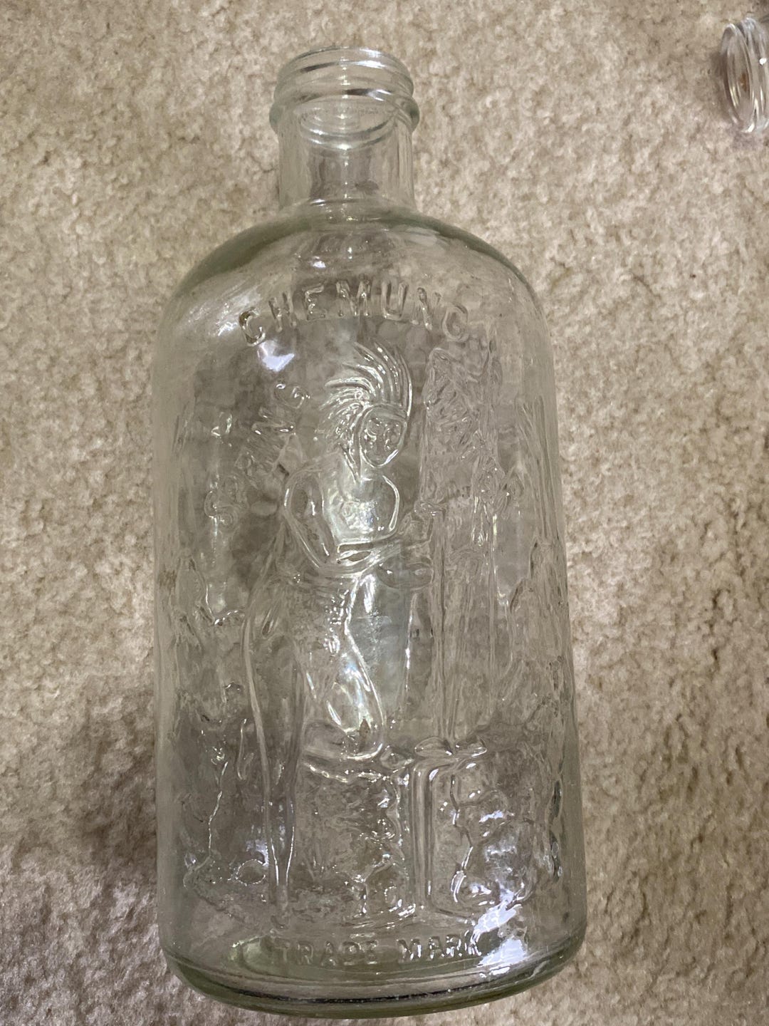 1800s CHEMUNG SPRING WATER Embossed Handblown Bottle. Rare Find!! - Etsy