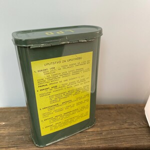 Vintage Yugoslavian Army Medical First Aid Decontamination Metal Kit ...