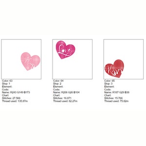 Love Heart Embroidery Digital File - Machine Embroidery Design ...