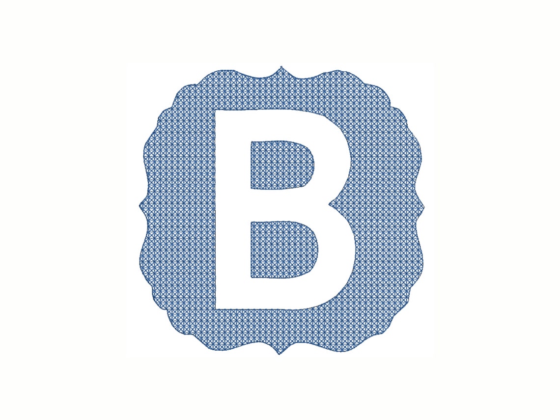 Embossed Machine Embroidery Alphabet, Monogram Towel Font, A-Z Sorted ...