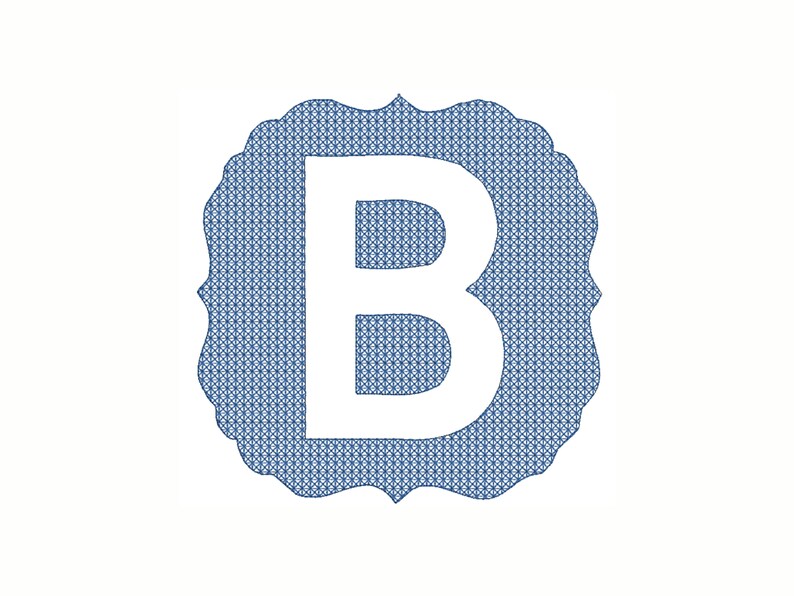 Embossed Machine Embroidery Alphabet, Monogram Towel Font, A-Z Sorted ...