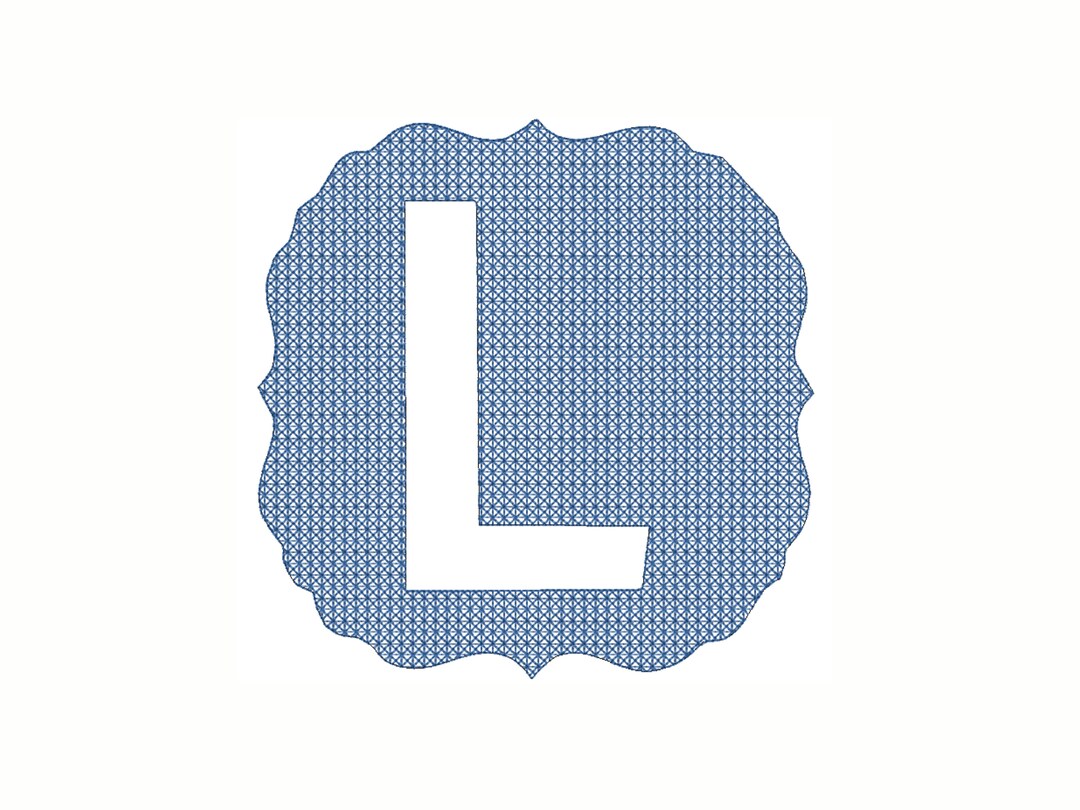 Embossed Machine Embroidery Alphabet, Monogram Towel Font, A-Z Sorted ...