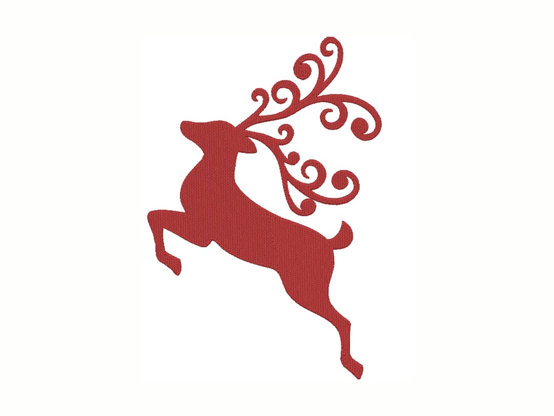 Christmas Reindeer Embroidery Designs - Etsy