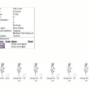 Floral Embroidery Digital File - Machine Embroidery Design - Instant ...