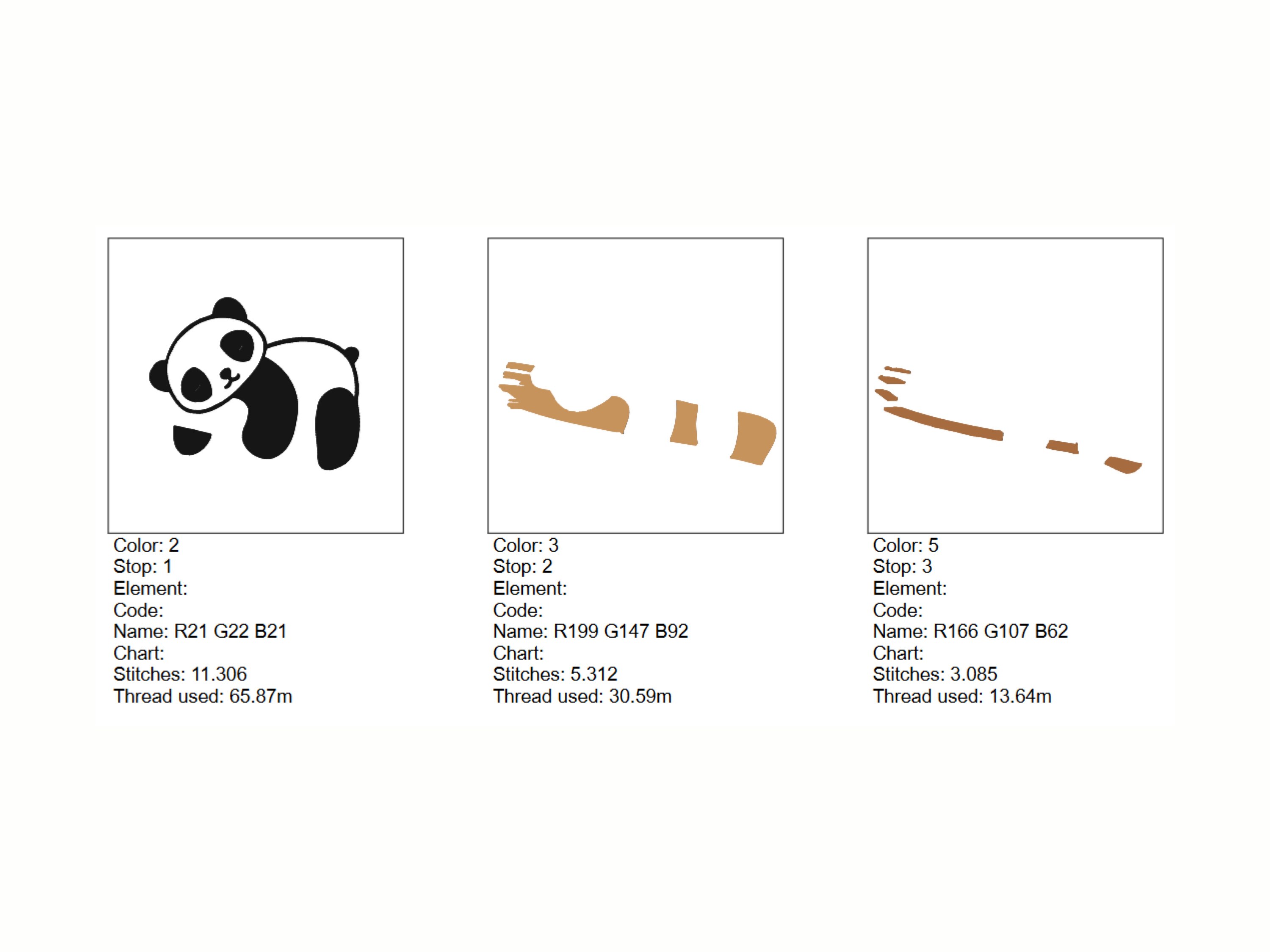 Playful Panda Embroidery Digital File Cute DIY Stitching Design Instant ...