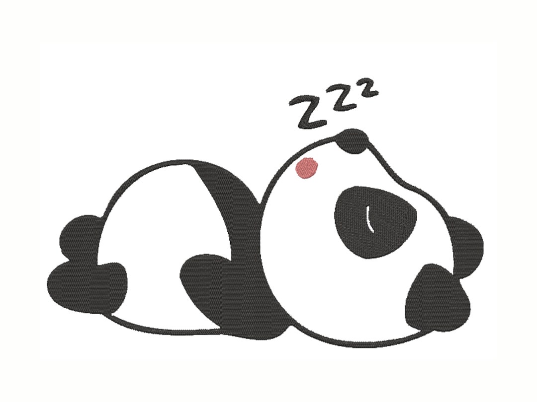Playful Panda Embroidery Digital File Cute DIY Stitching Design Instant ...