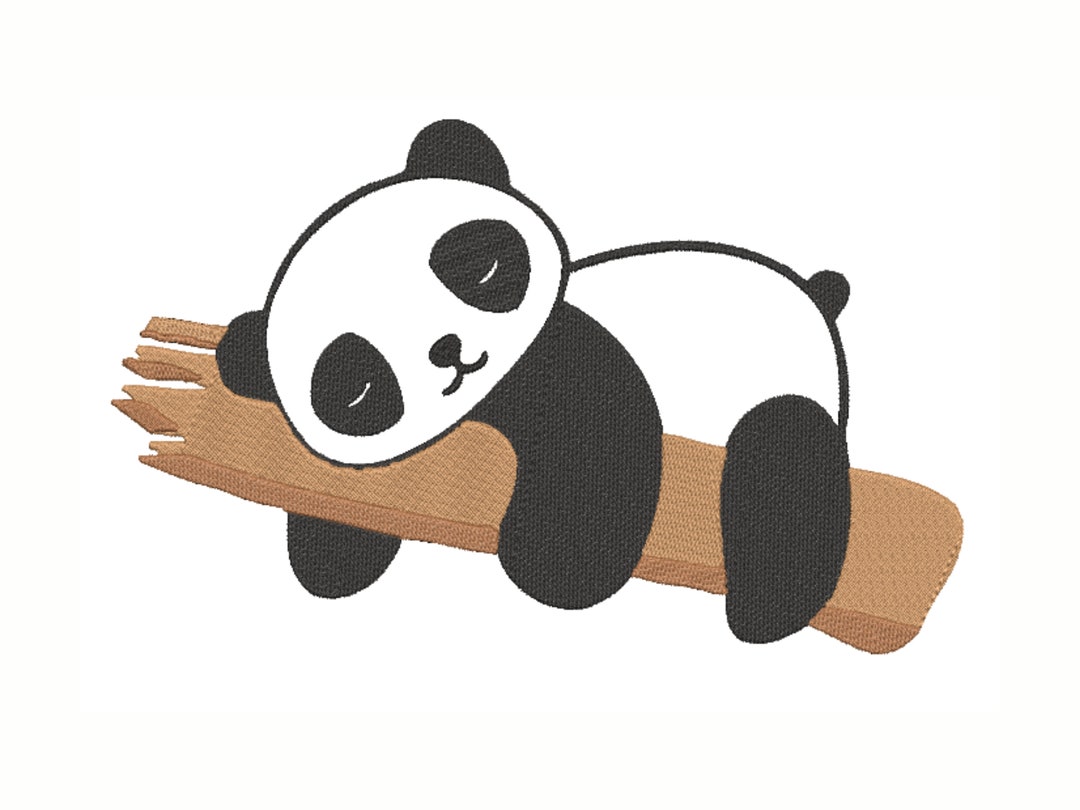Playful Panda Embroidery Digital File Cute DIY Stitching Design Instant ...