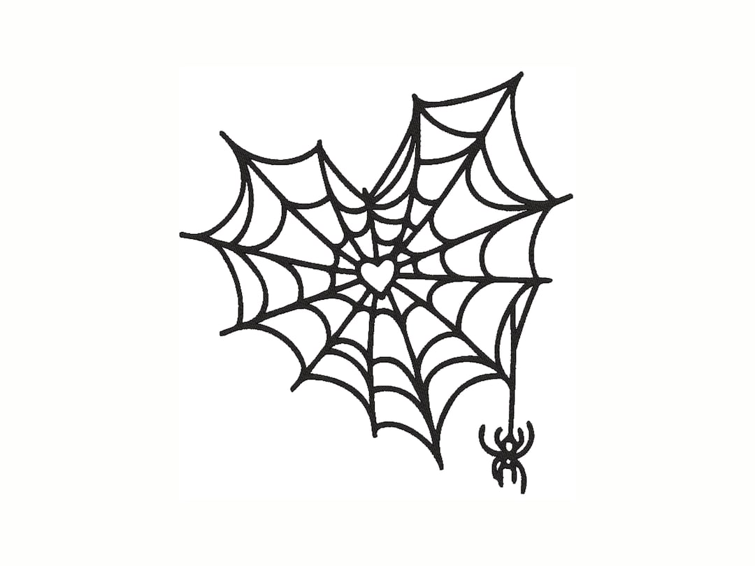 Spider Web Embroidery Design, Halloween Embroidery Design, Machine ...