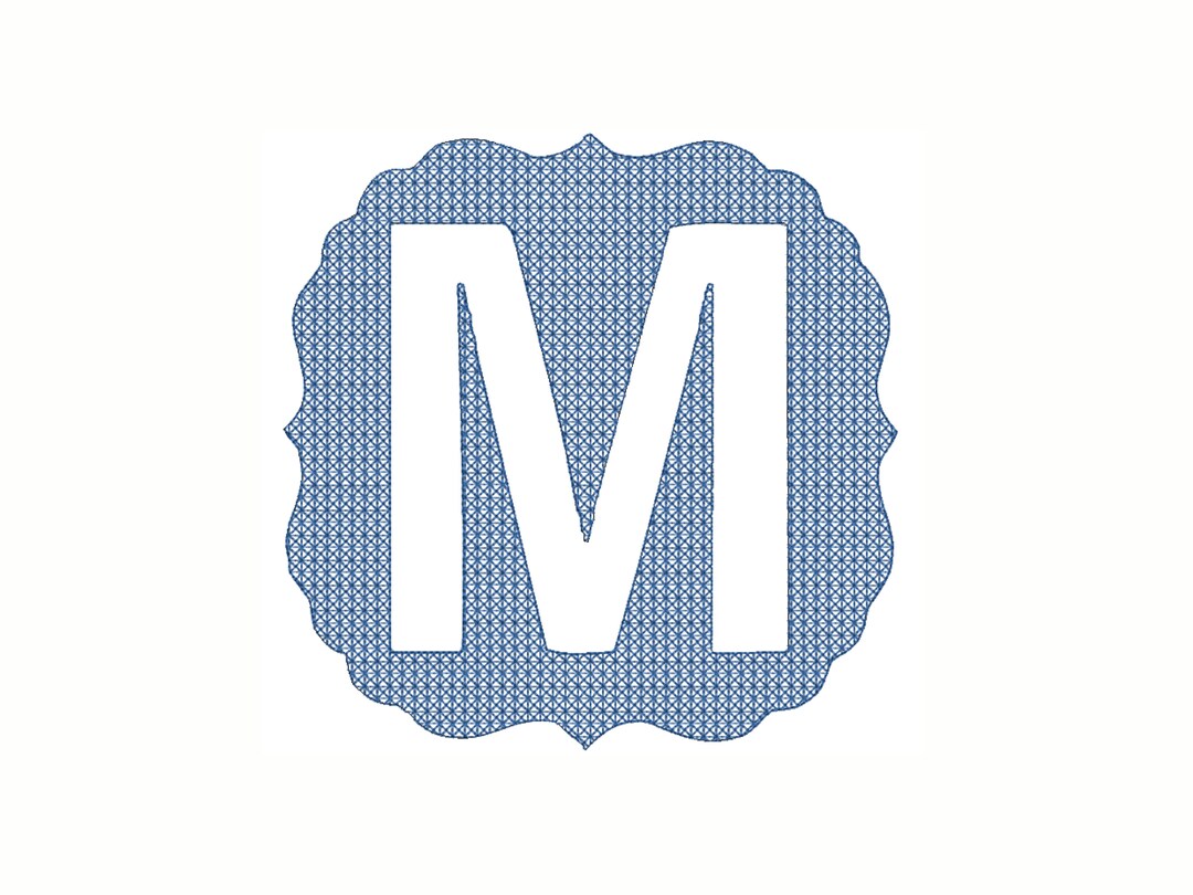 Embossed Machine Embroidery Alphabet, Monogram Towel Font, A-Z Sorted ...