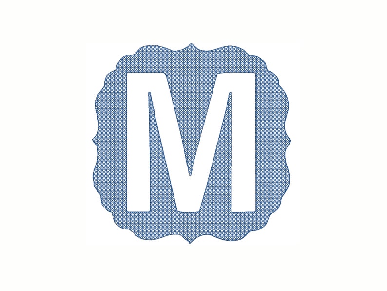 Embossed Machine Embroidery Alphabet, Monogram Towel Font, A-Z Sorted ...