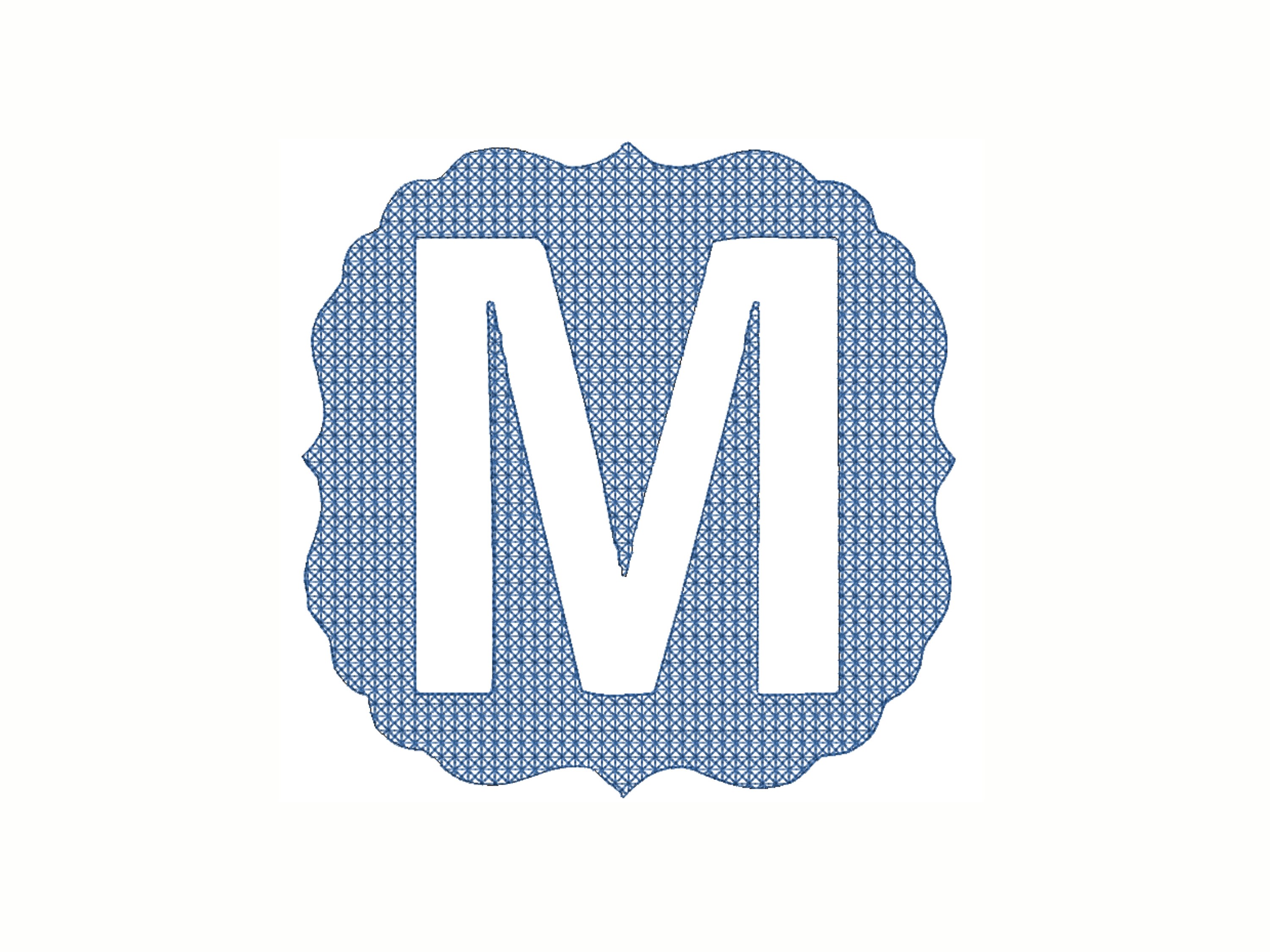 Embossed Machine Embroidery Alphabet, Monogram Towel Font, A-Z Sorted ...