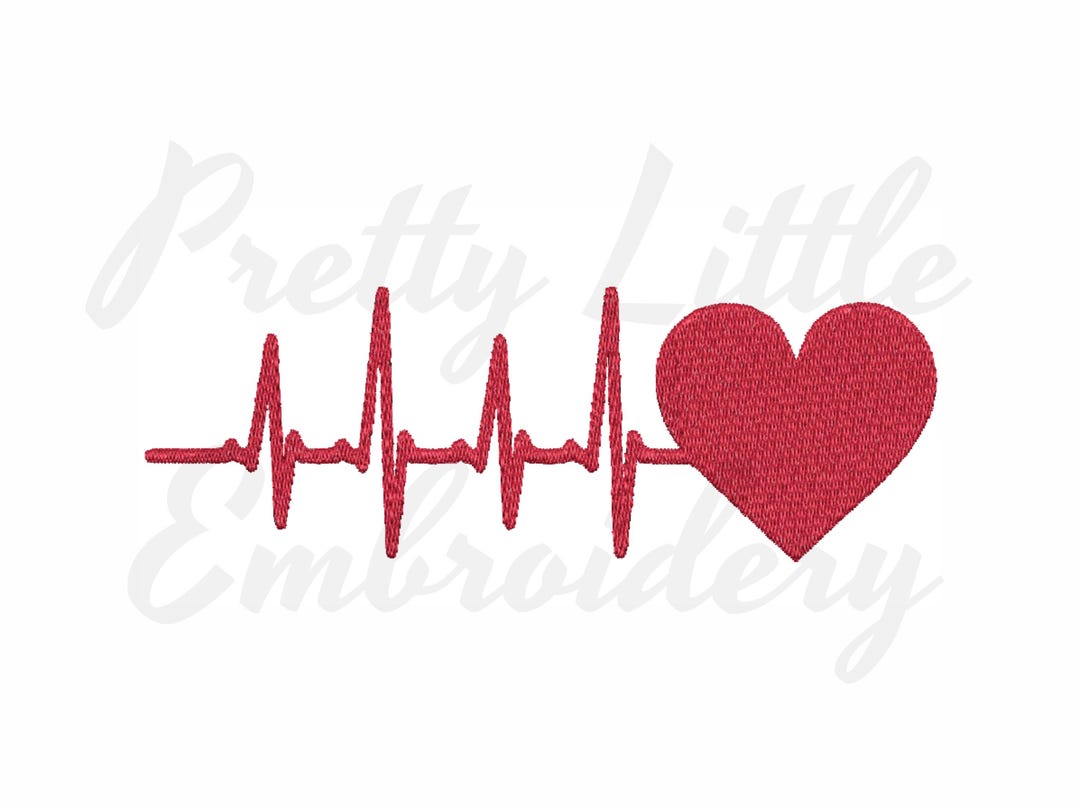 Heart Embroidery Design: Love Stitch Pattern, 6 Sizes (digital File) - Etsy