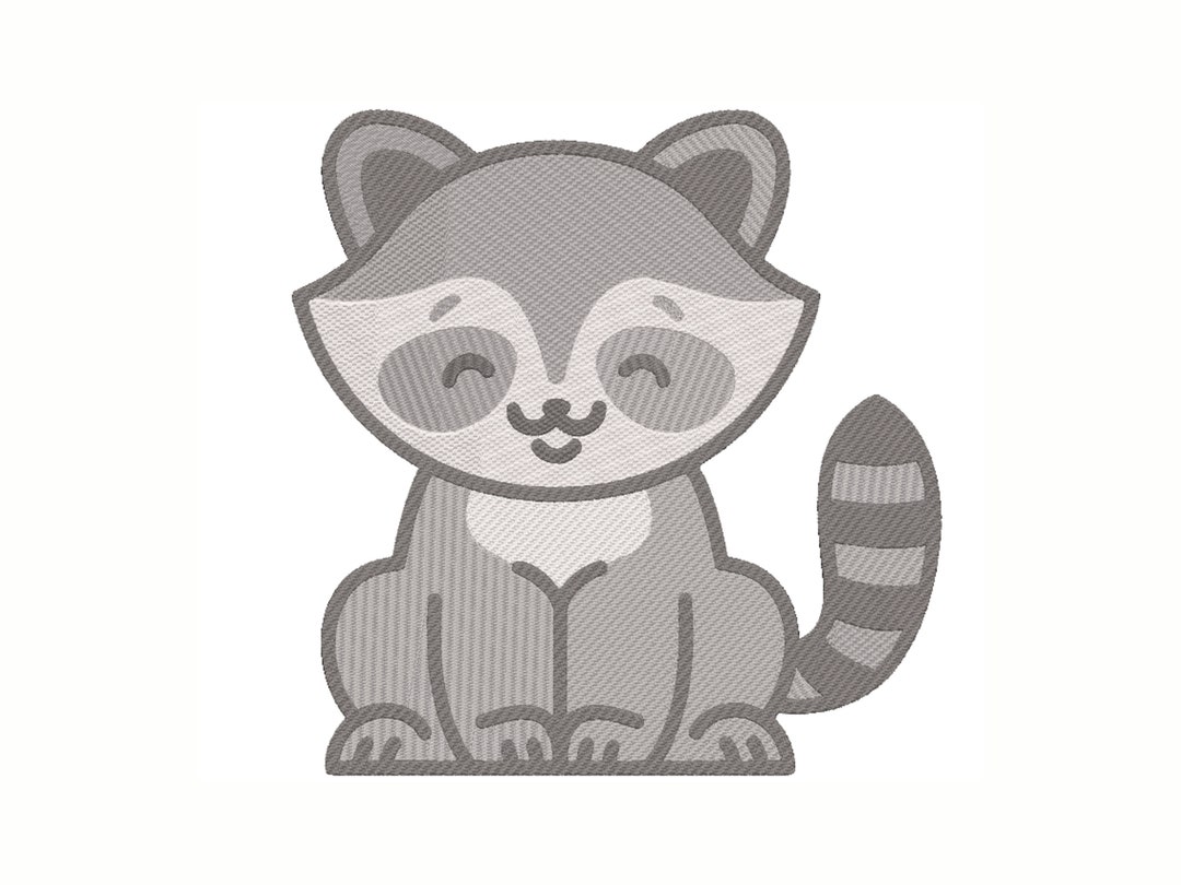 Lemur Machine Embroidery Design - Instant Download Animal Design - Cute ...