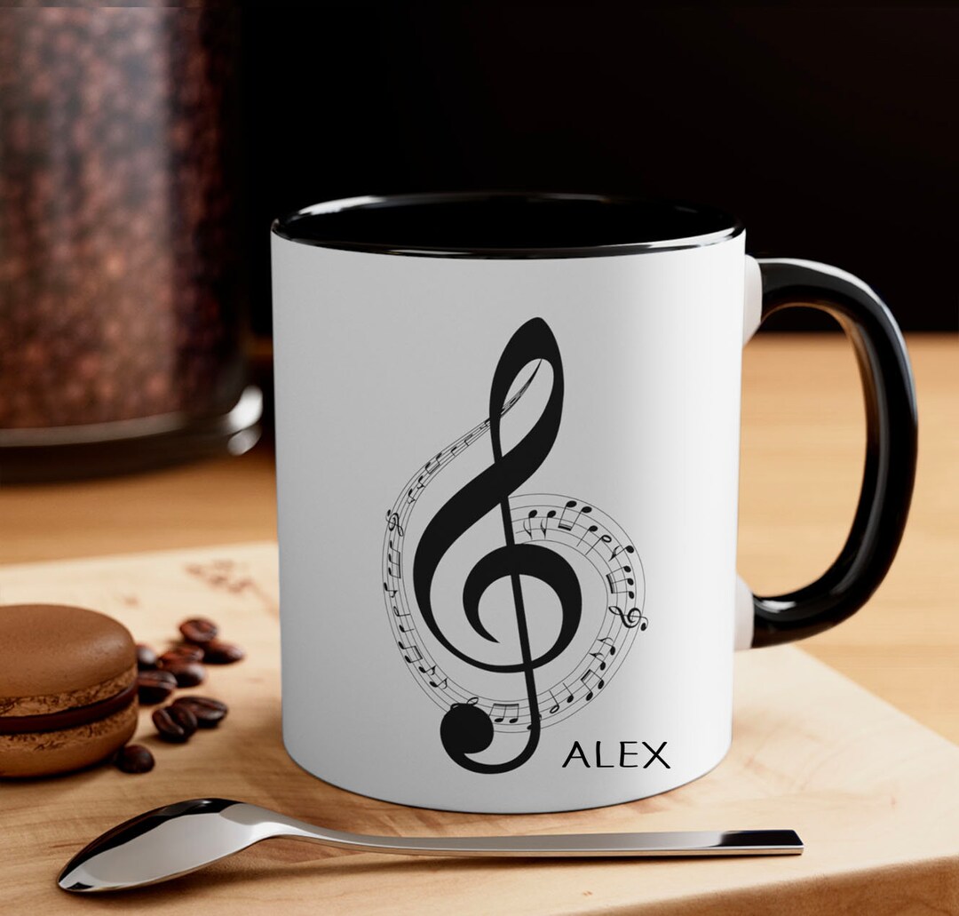 Personalized Music Note Mug: Custom Musician Gift - Etsy