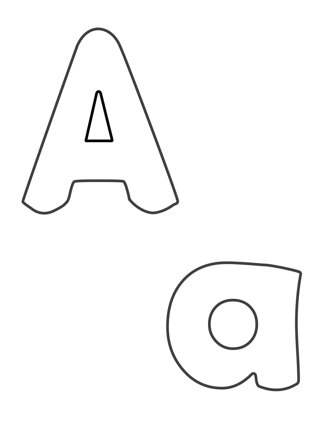 Large Uppercase Lowercase Alphabet Letters Printable ABC Tracing ...
