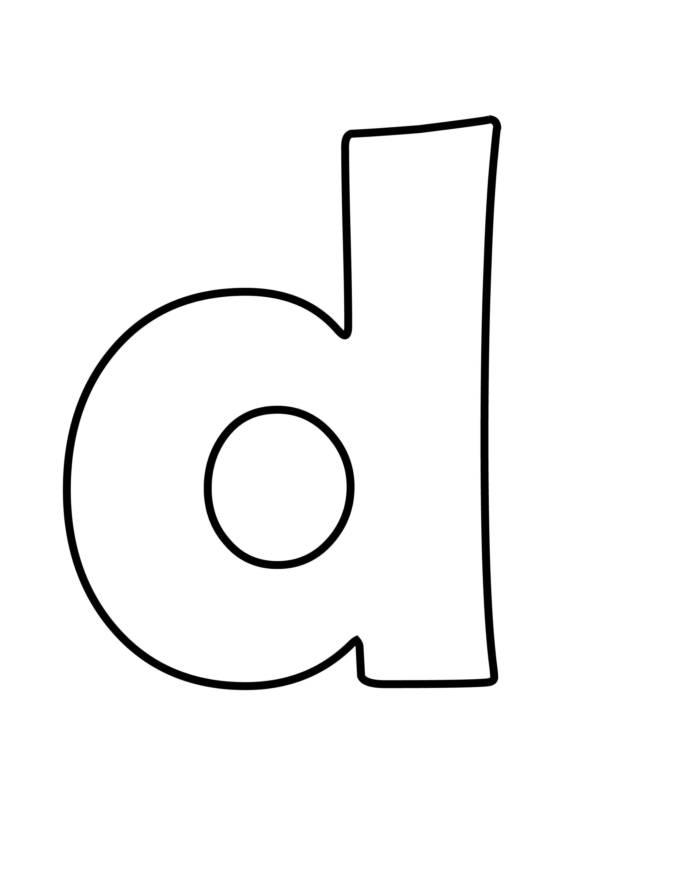 Large Printable Lowercase Alphabet Letters Big Block Letters for ...