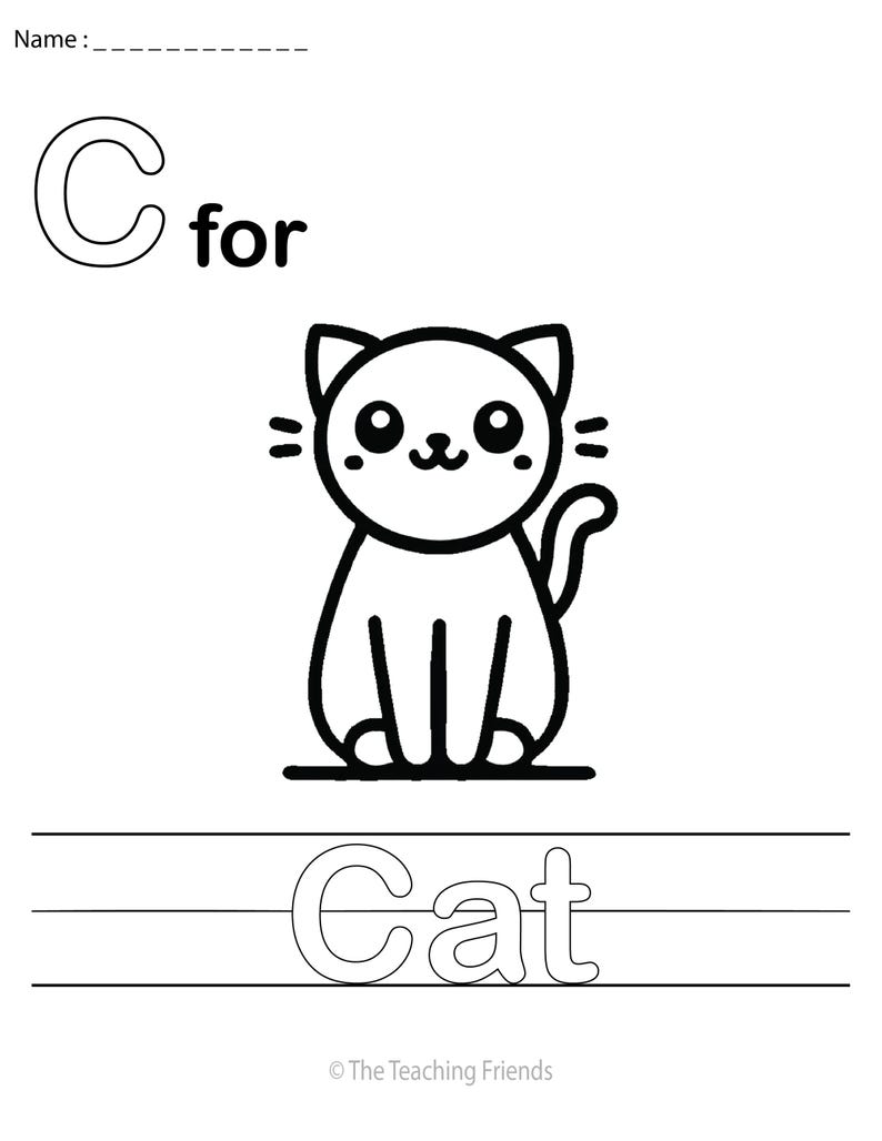 ABC Tracing Worksheets: Printable Alphabet Coloring Pages for Preschool ...