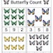 Butterfly Counting Clip Cards 1-20, Preschool and Kindergarten Math ...