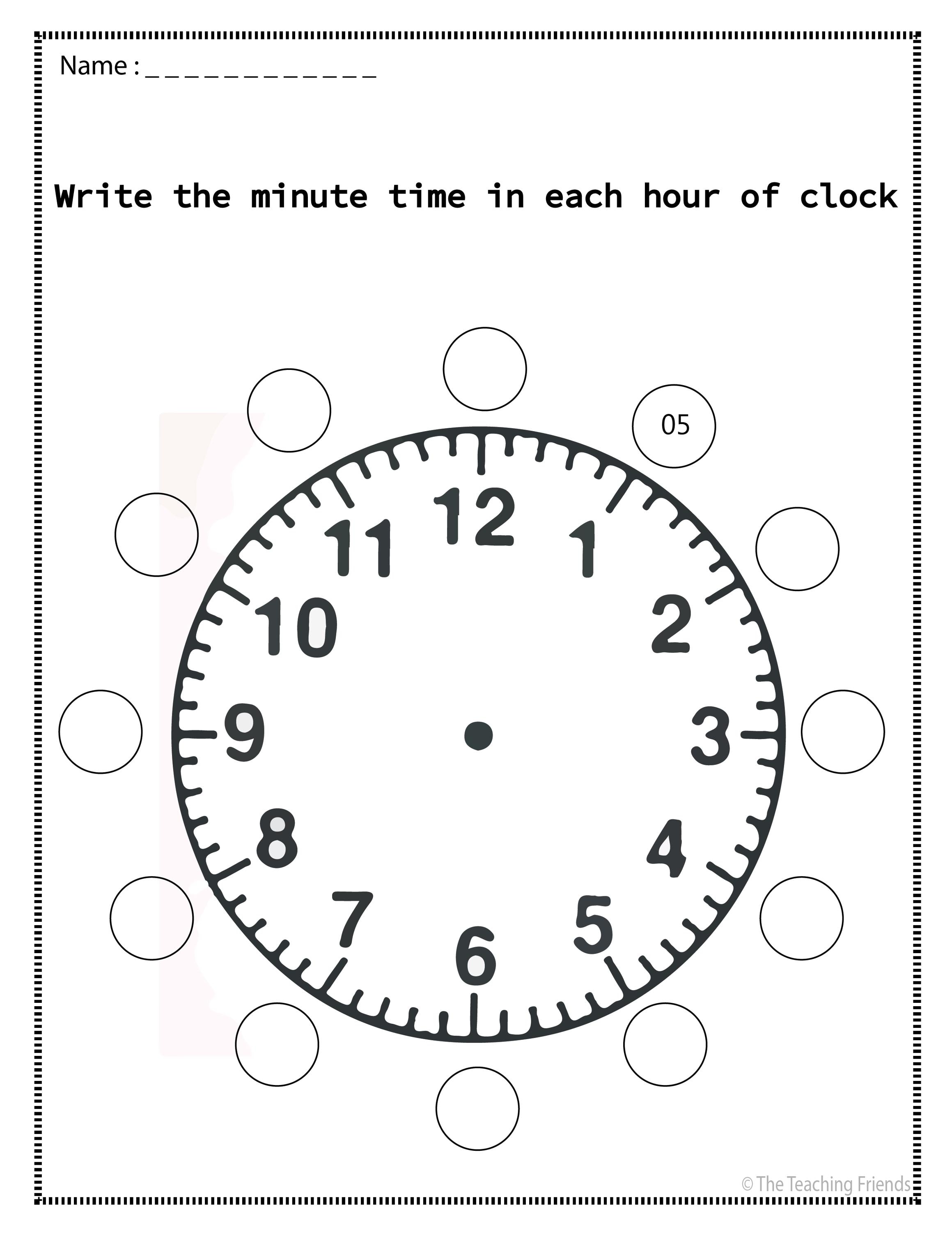 Telling Time Worksheets Learn to Tell Time Clock Activities ...