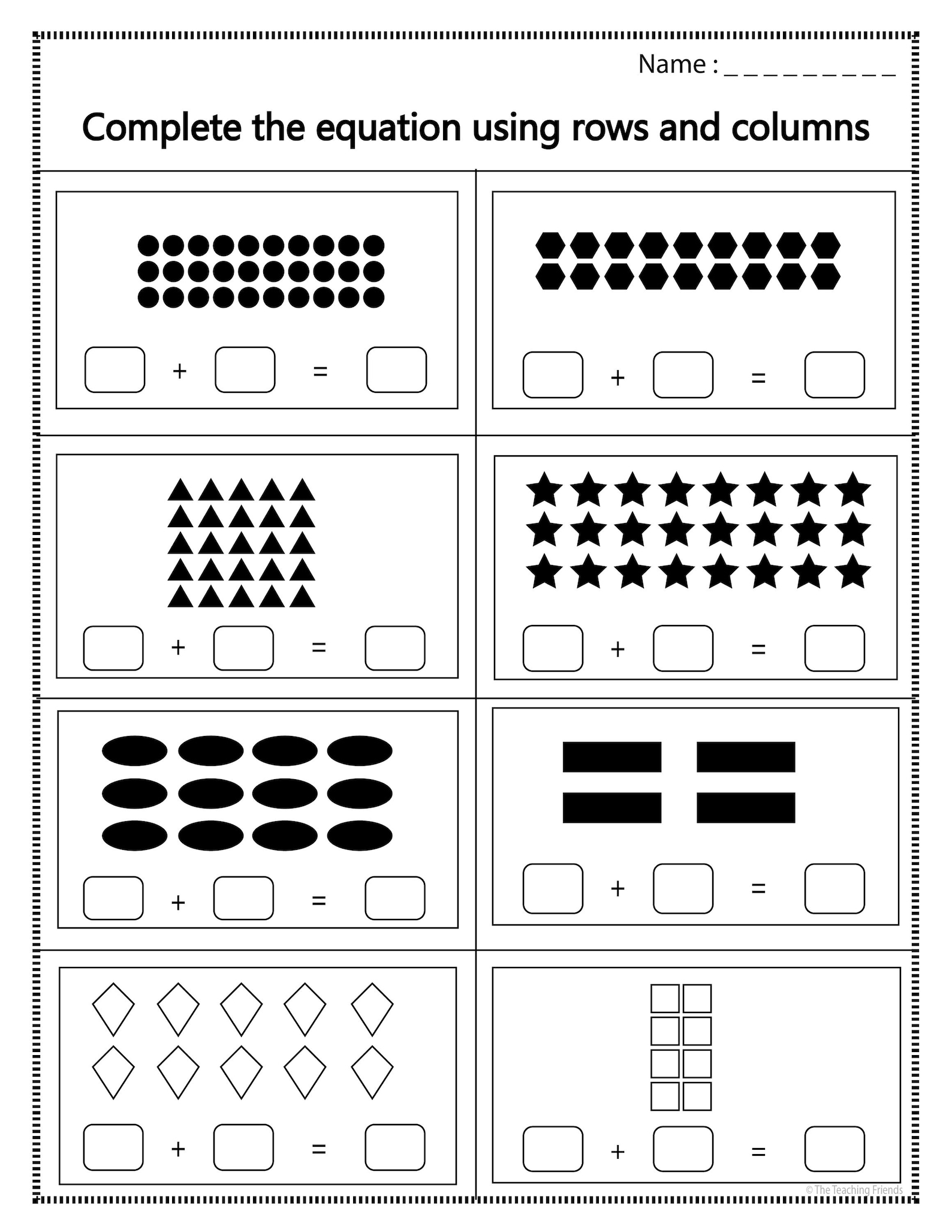Multiplication Worksheets Arrays Activities Hands on Math Centers 2nd ...