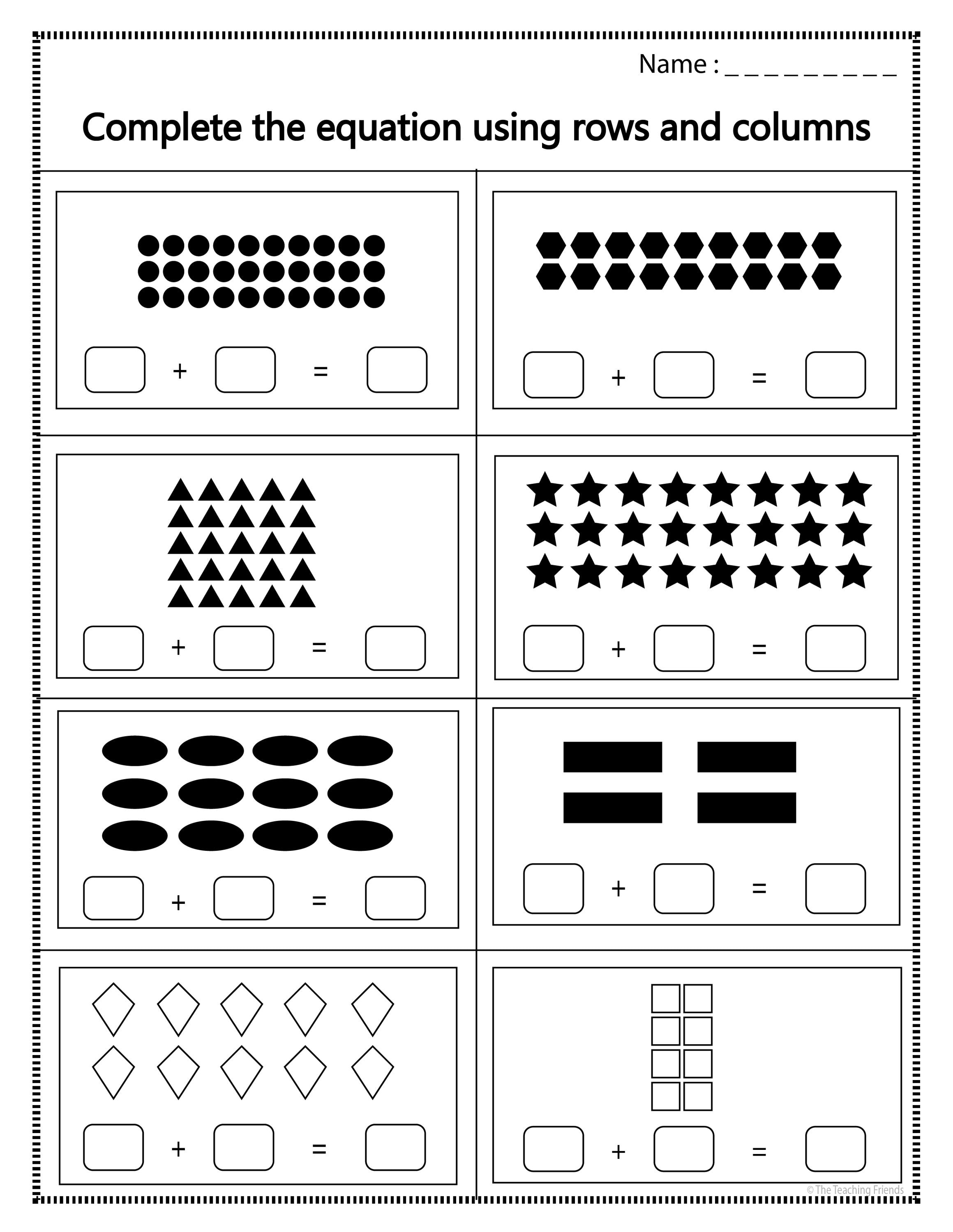 Multiplication Worksheets Arrays Activities Hands on Math Centers 2nd ...