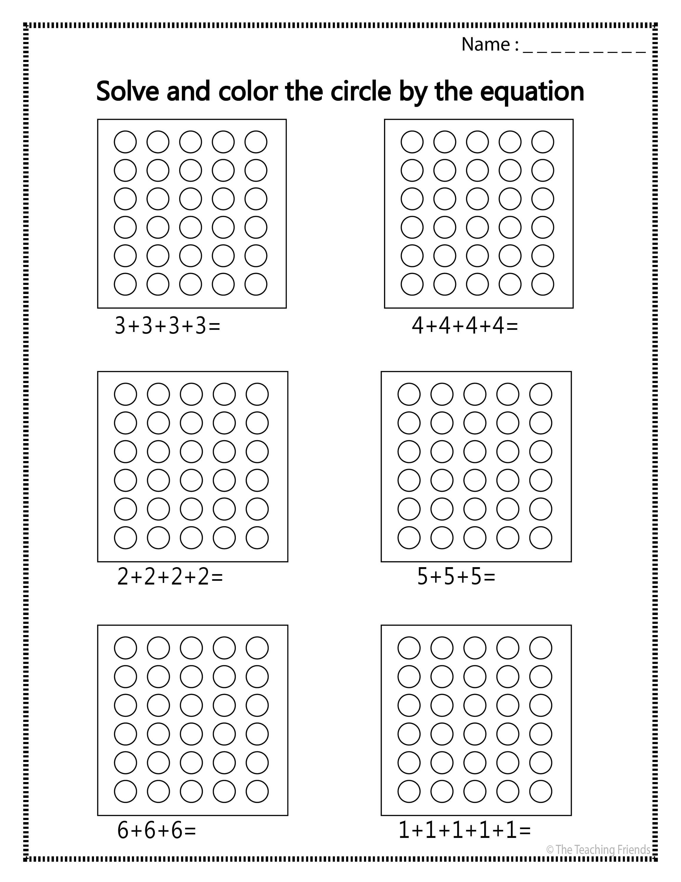 Multiplication Worksheets Arrays Activities Hands on Math Centers 2nd ...