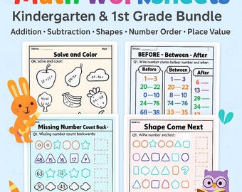 Addition Worksheets: Fill in the Blanks, Numbers 1-15 (PDF Printable ...