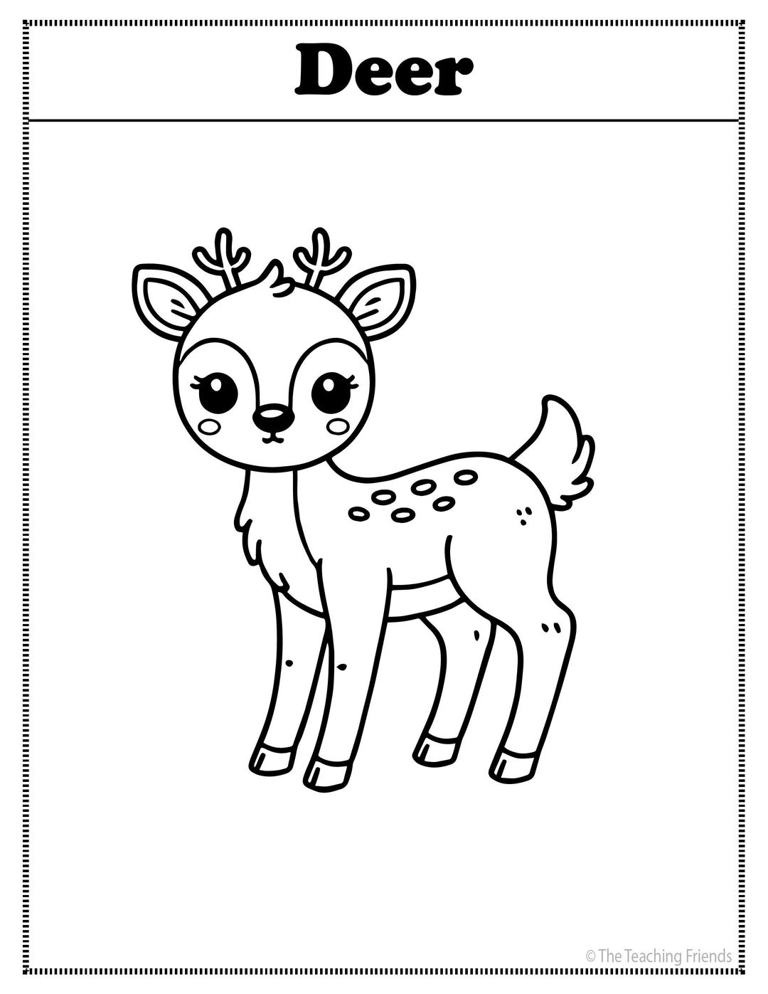 Woodland Animals Coloring Pages for Kids Fun Printable Activity Sheets ...