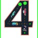 Number Tracing Roads Flashcards Car Counting Practice Montessori Math ...