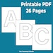 Printable Uppercase Alphabet Letters – Large A-Z Block Letters Big ...