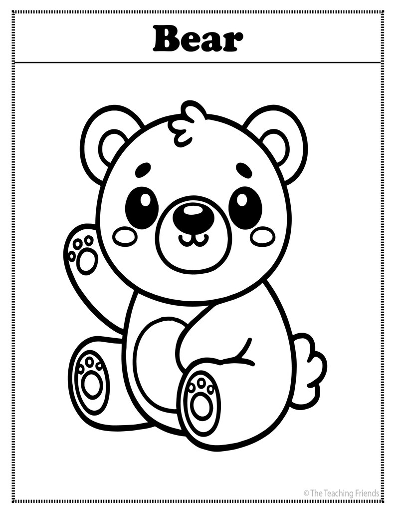 Woodland Animals Coloring Pages for Kids Fun Printable Activity Sheets ...