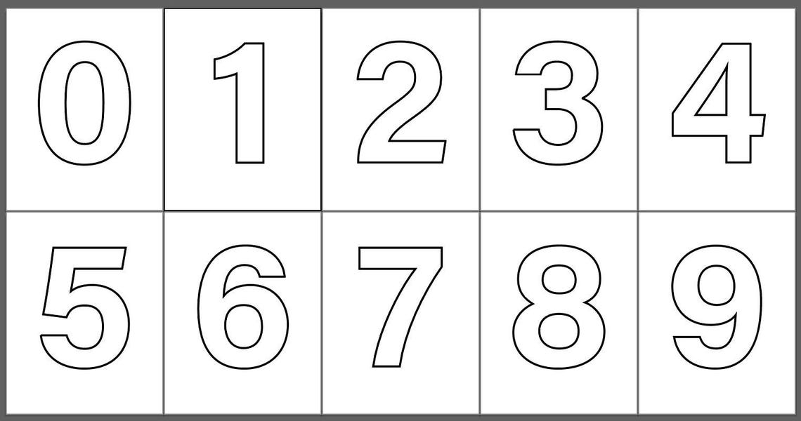 Large Printable Alphabet Letters and Numbers Uppercase Lowercase 0-9 ...