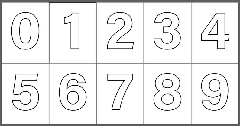 Large Printable Alphabet Letters and Numbers Uppercase Lowercase 0-9 ...