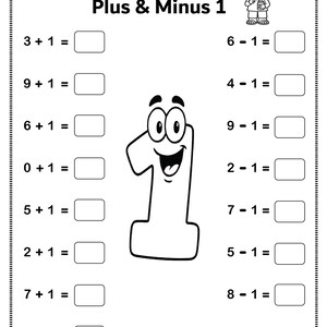 Kindergarten Math Worksheets: Addition & Subtraction Practice (digital ...