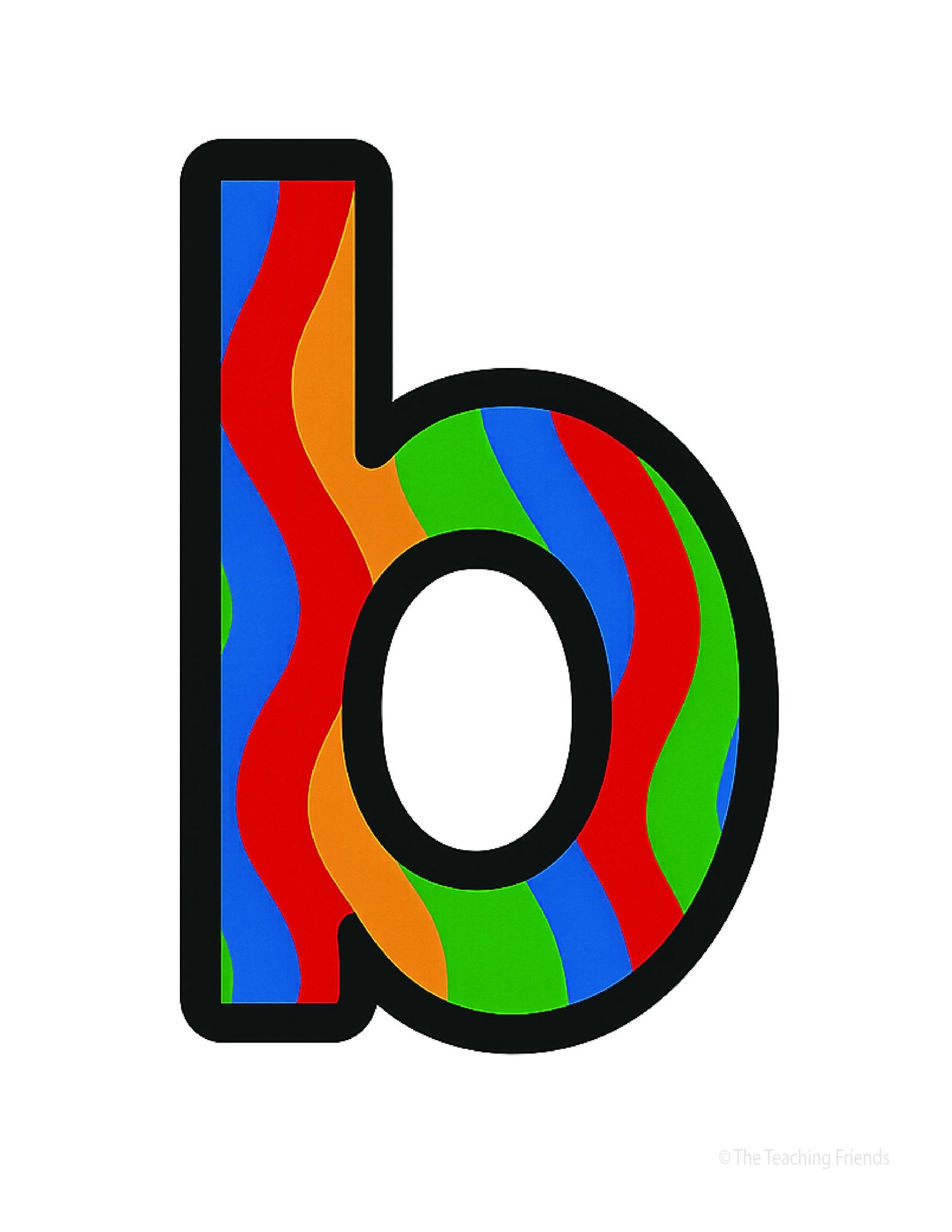 Lowercase Alphabet Wall Letters a to Z Printable | Rainbow Bulletin ...