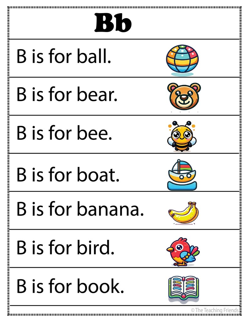 ABC Book Letter and Sound Recognition Phonics Alphabet Learning Early ...