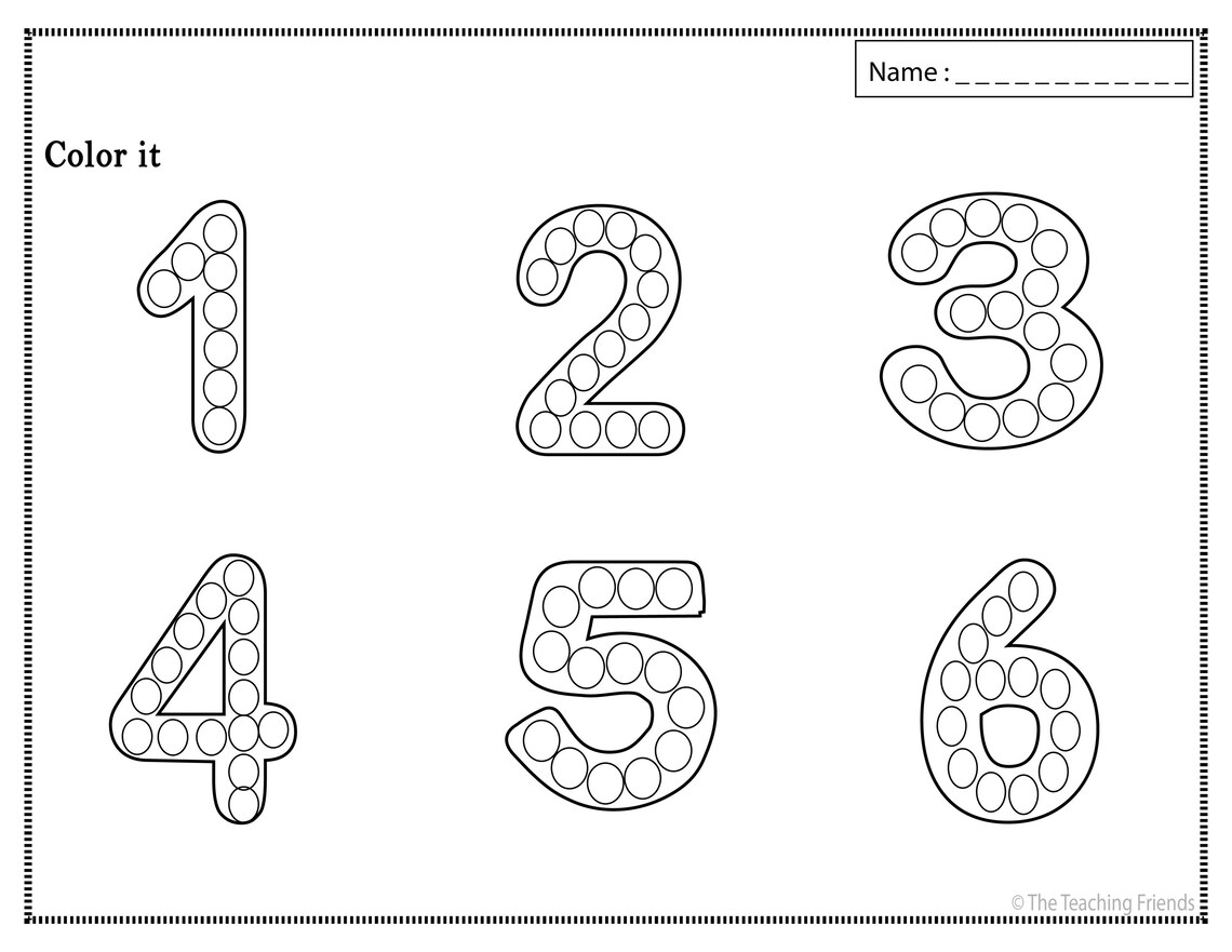 Number Tracing and Writing Worksheets | Practice 1-10 for Preschool ...