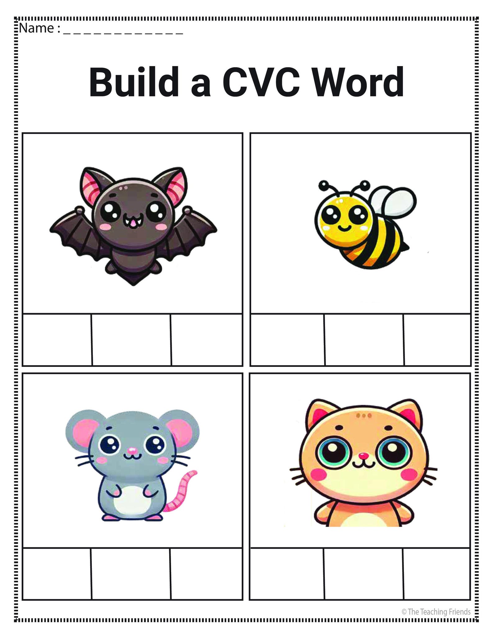CVC Word Builders | Fun & Engaging Phonics Activities for Early Readers ...