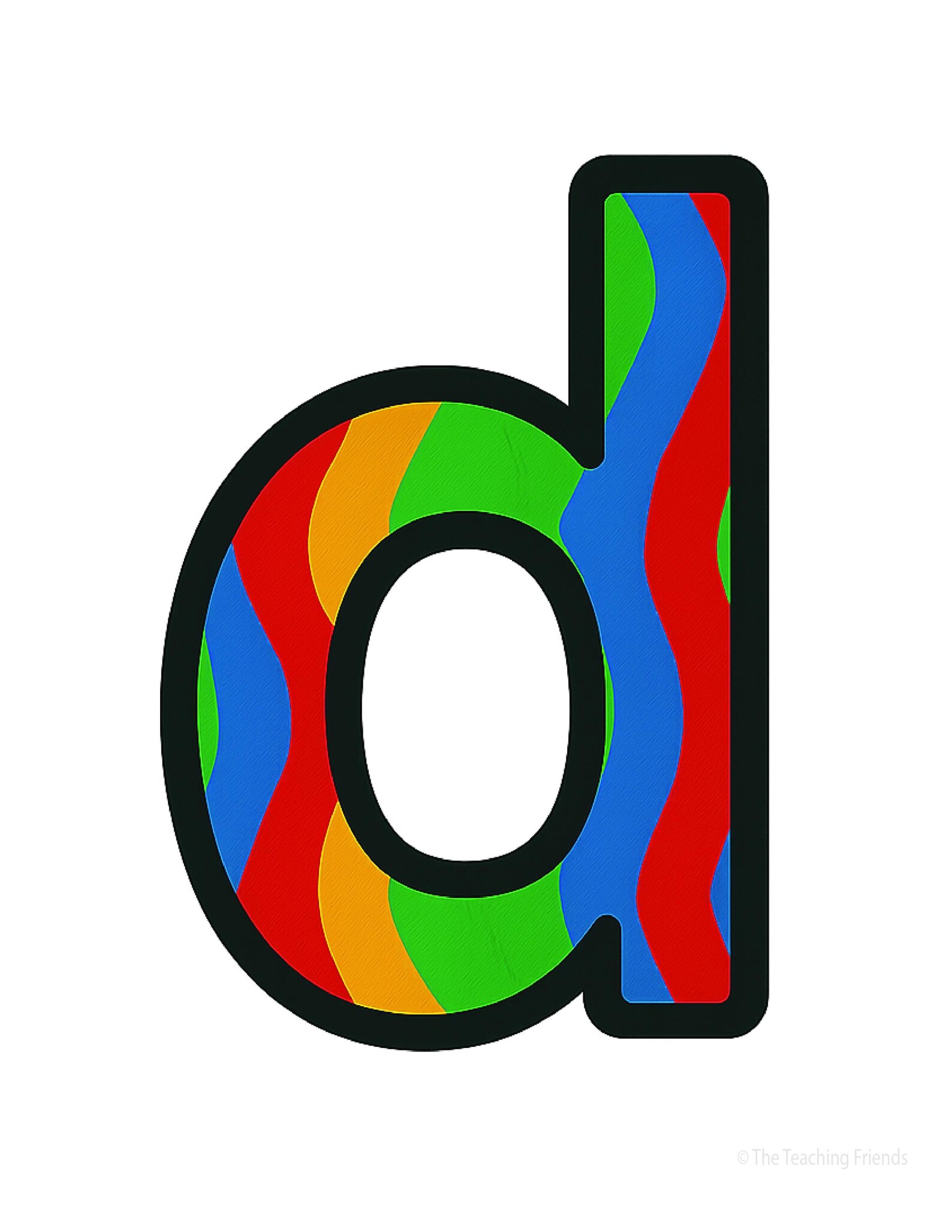 Lowercase Alphabet Wall Letters a to Z Printable | Rainbow Bulletin ...